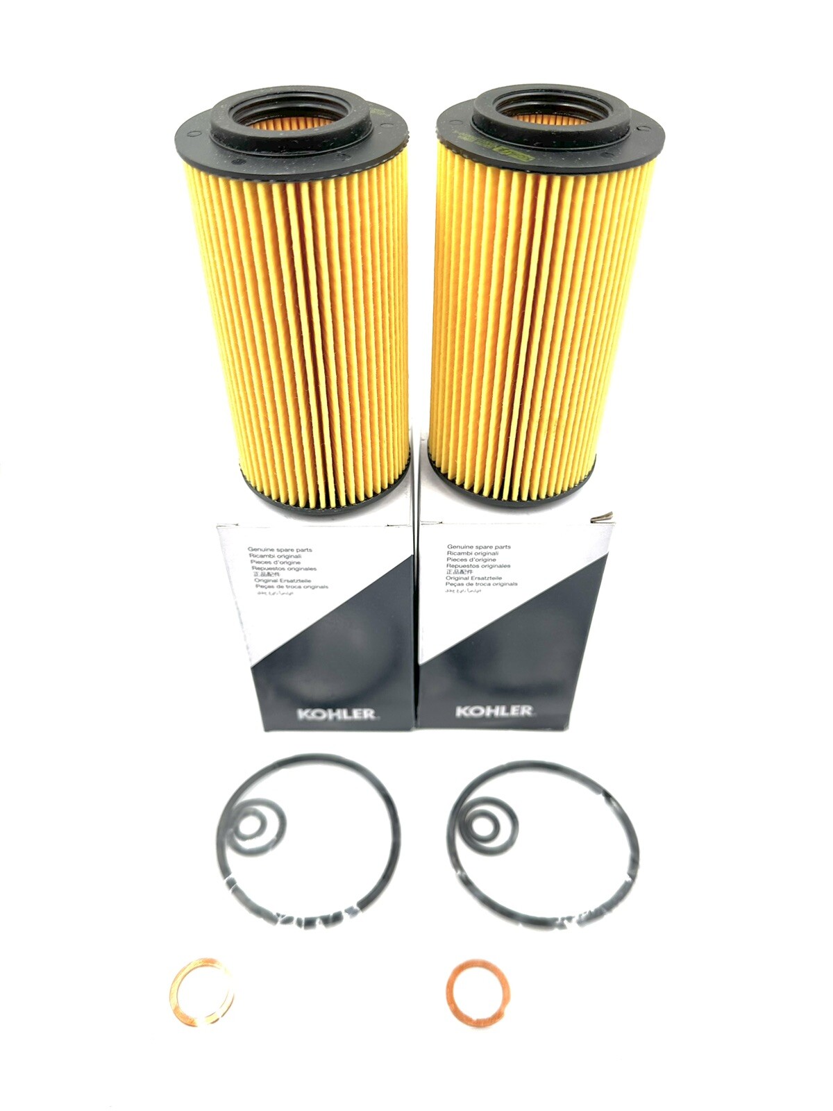 2 Pack Genuine Kohler ED0021750010-S Oil Filter Cartridge Diesel For ...
