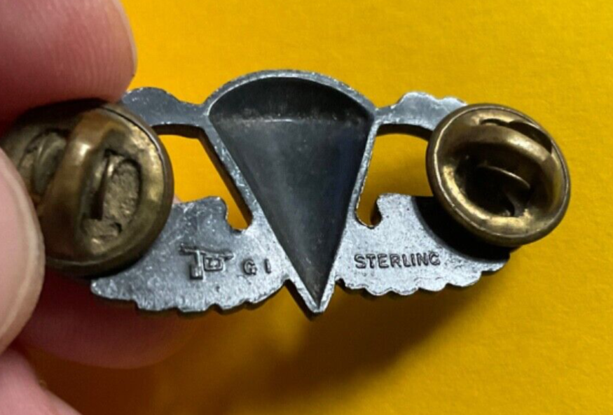 US Army Paratrooper Jump Wings G1 Sterling Bell Trading Post Hallmark ...