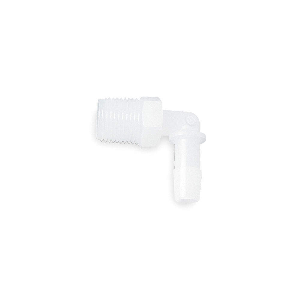 ELDON JAMES L8-8HDPE Elbow,Thread To Barb,Poly,1/2 In,PK10 1ZKC3 ...