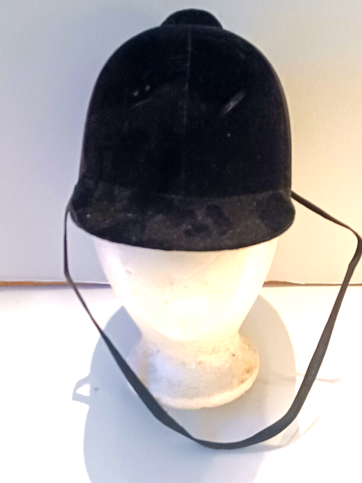 The Hobby House Black Velvet Equestrian English Riding Helmet Hunt Cap ...