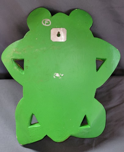 Indonesia Frog Face Wooden Hanging Flower Sculpture Holder Handmade ...