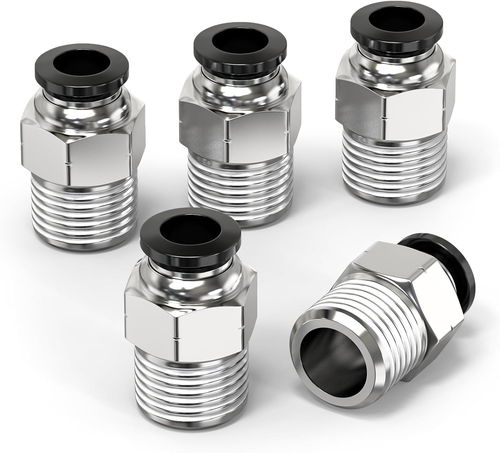 Male Thread Straight 10 Mm Pipe OD X 1/4 Inch BSP Thread Push to ...