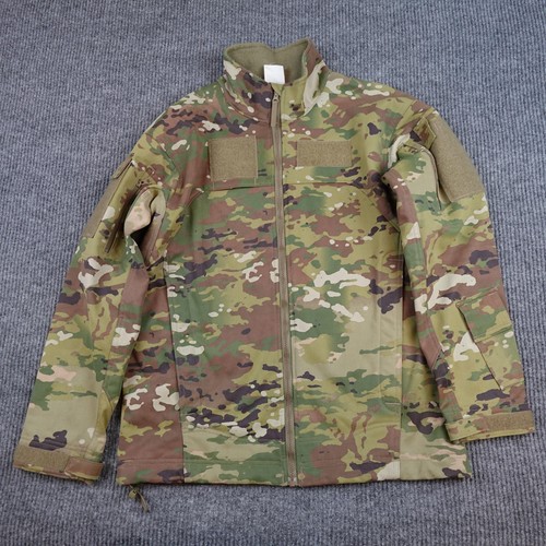 Massif Elements Jacket Mens Medium Green Camo FR Softshell Fleece CWAS ...