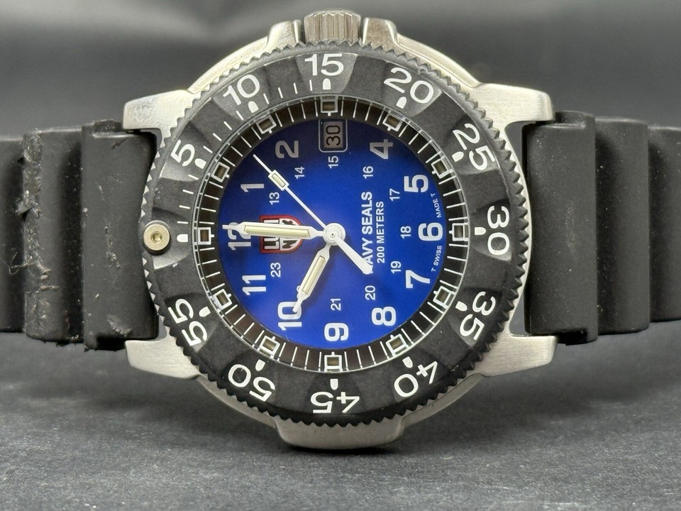 Luminox Swiss Made 3-H MBM Navy Seals Series 3100 Men's Divers Quartz ...