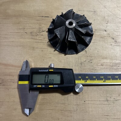 turbo compressor impeller turbine wheel 6MM shaft 12 blade 47MM inducer ...