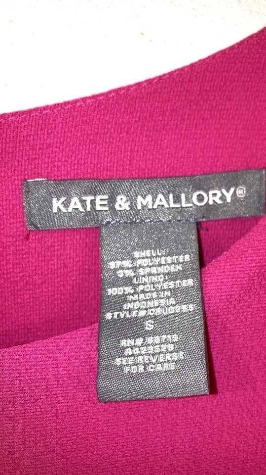 Jumpsuit Kate & Mallory Raspberry Pink Scalloped Hem Top Lined Size ...