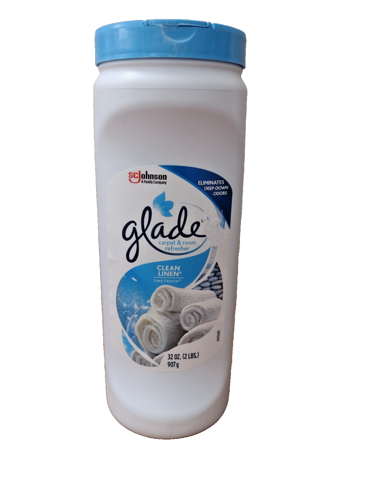 (1) Glade Clean Linen Carpet & Room Refresher Powder, 32 oz. Cracked ...