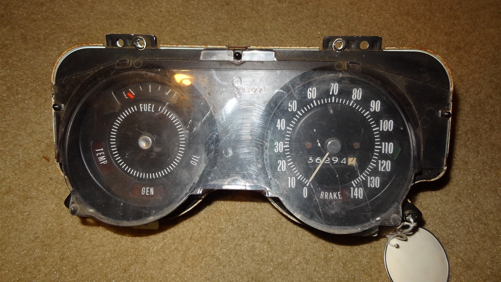 1970 70-1971 71 Pontiac Grand Prix, GTO, LeMans, Tempest gauge cluster ...