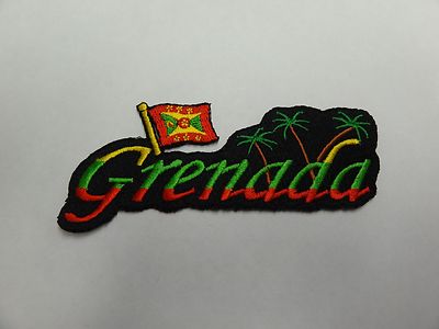 PATCH COUNTRY FLAG SEW ON JACKET SHORT OR PANTS GRENADA | eBay