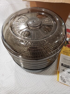 Ronco Deluxe 5 Tray Food Dehydrator Yogurt Maker Beef Jerky Machine ...