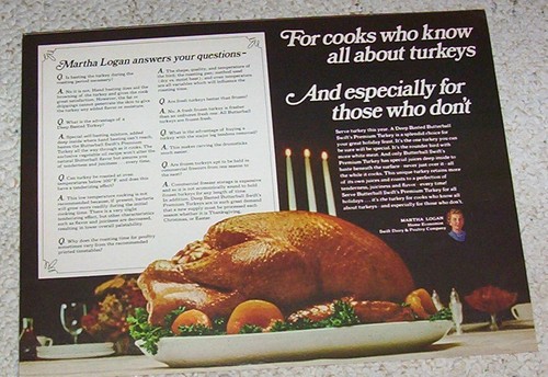 1970 ad page - Swift's Butterball Turkey Thanksgiving recipe vintage ...