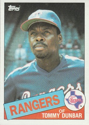 FREE SHIPPING-MINT-1985 (RANGERS) Topps #102 Tommy Dunbar | eBay