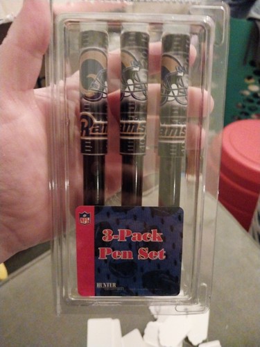 NFL Rams Ball Point Pens, NEW (Pack of 3) | eBay
