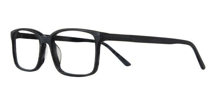 Safilo Elasta E 1647 0AM Matte Black Striped Plastic Eyeglasses Frame ...