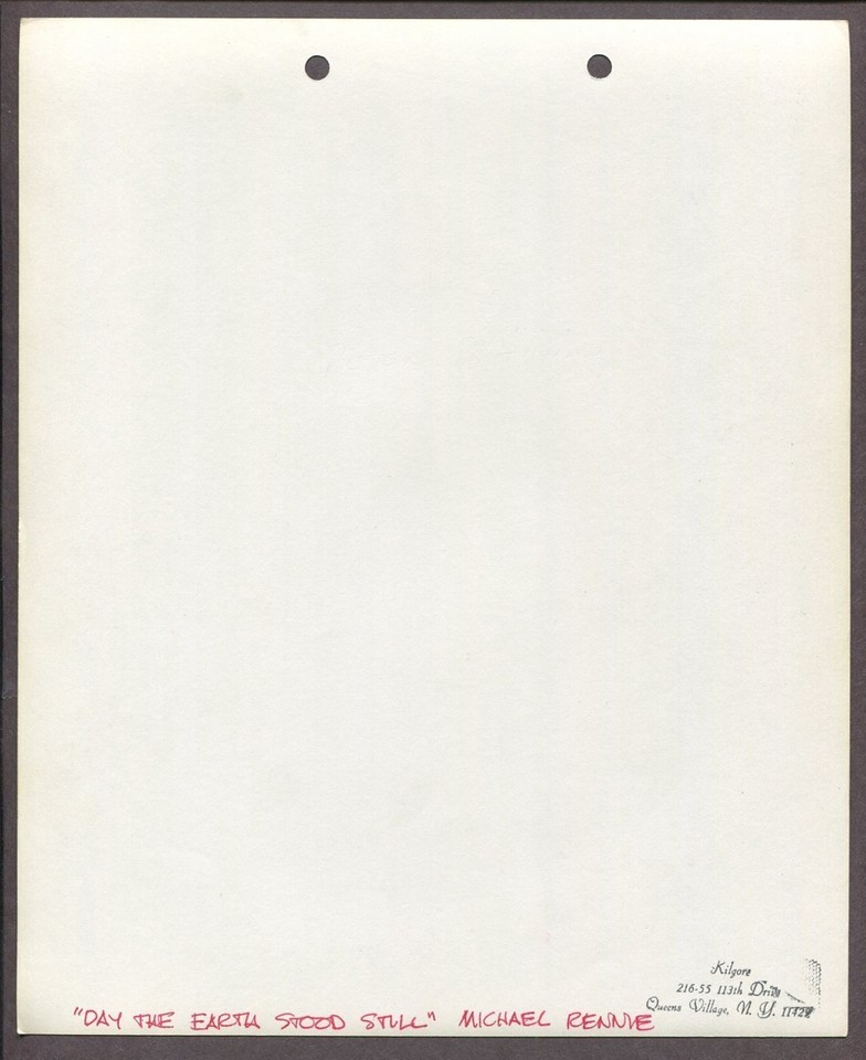 Gort & Michael Rennie Day The Earth Stood Still 1951 Original Spaceship ...