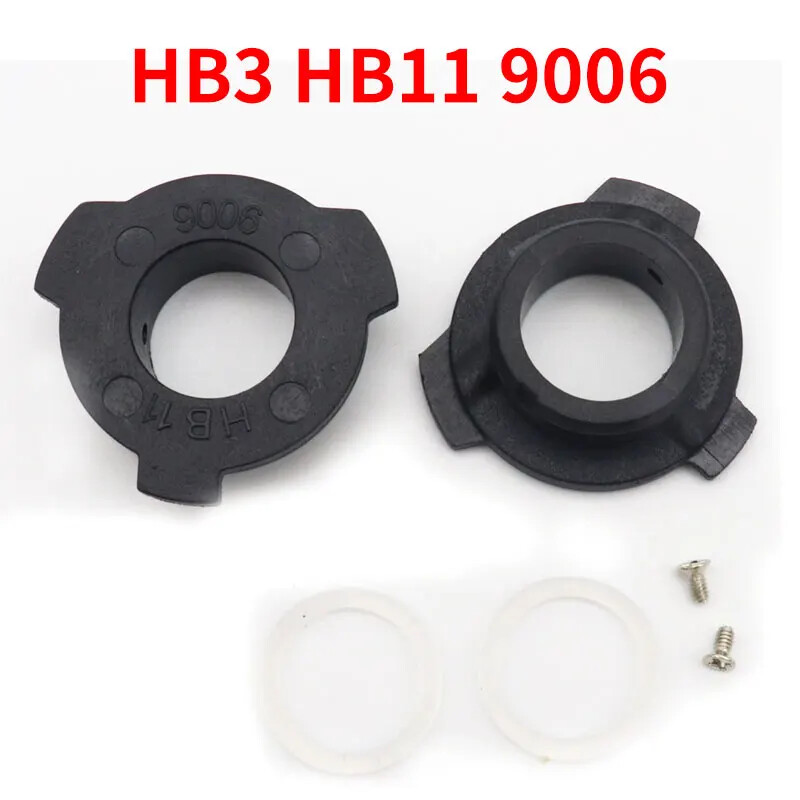 2PCS LED Headlights Adapter Holder Sockets for HB3 HB11 9006 Headlamps ...