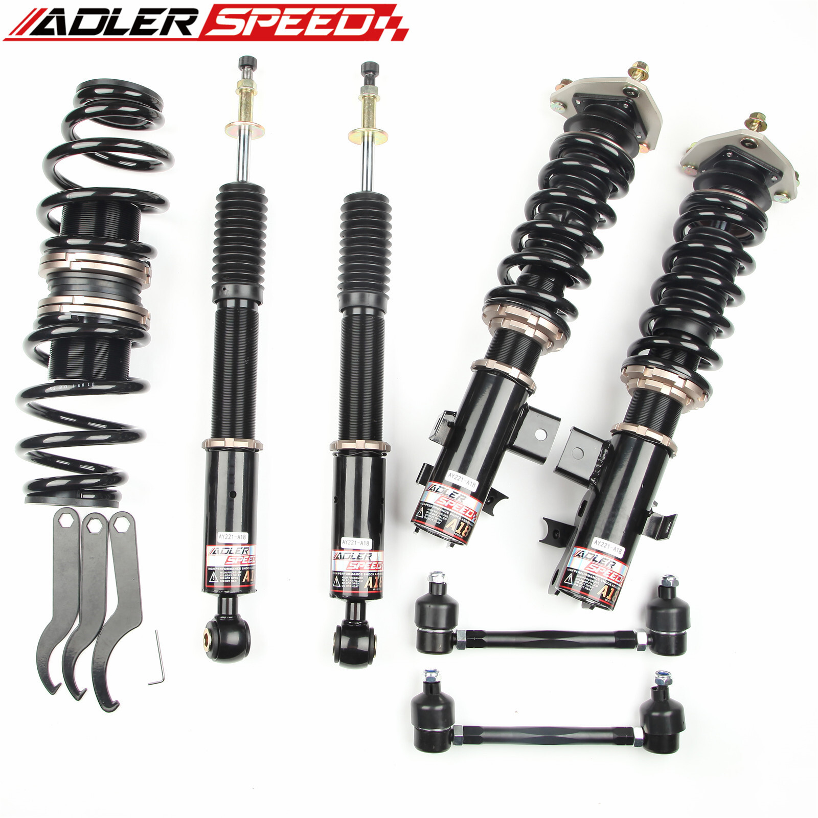 Coilovers Shocks Struts Lowering Kit For 14-15 Honda Civic SI 18 Way ...