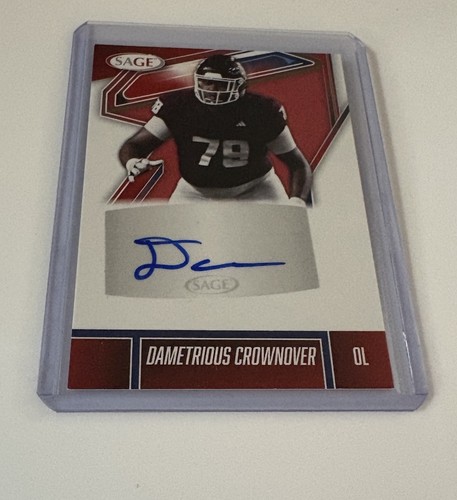 Dametrious Crownover 2025 Sage Football Autograph Texas A&M #A-DC2 | eBay