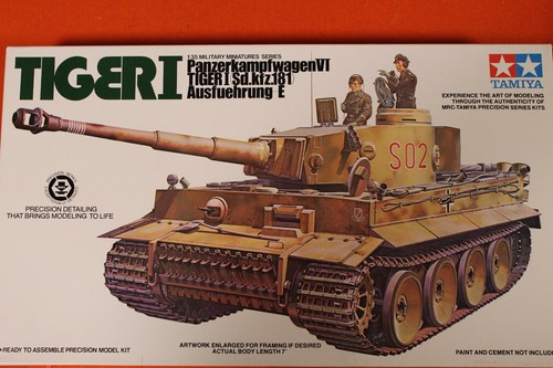TAMIYA Model Kit - German Tiger I Tank #MM-156A - perfect open box ...