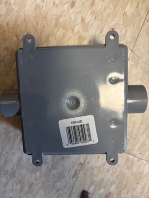 2-Gang 2-Outlet Switch Box Gray PVC 3/4" E9812E-CTN | eBay