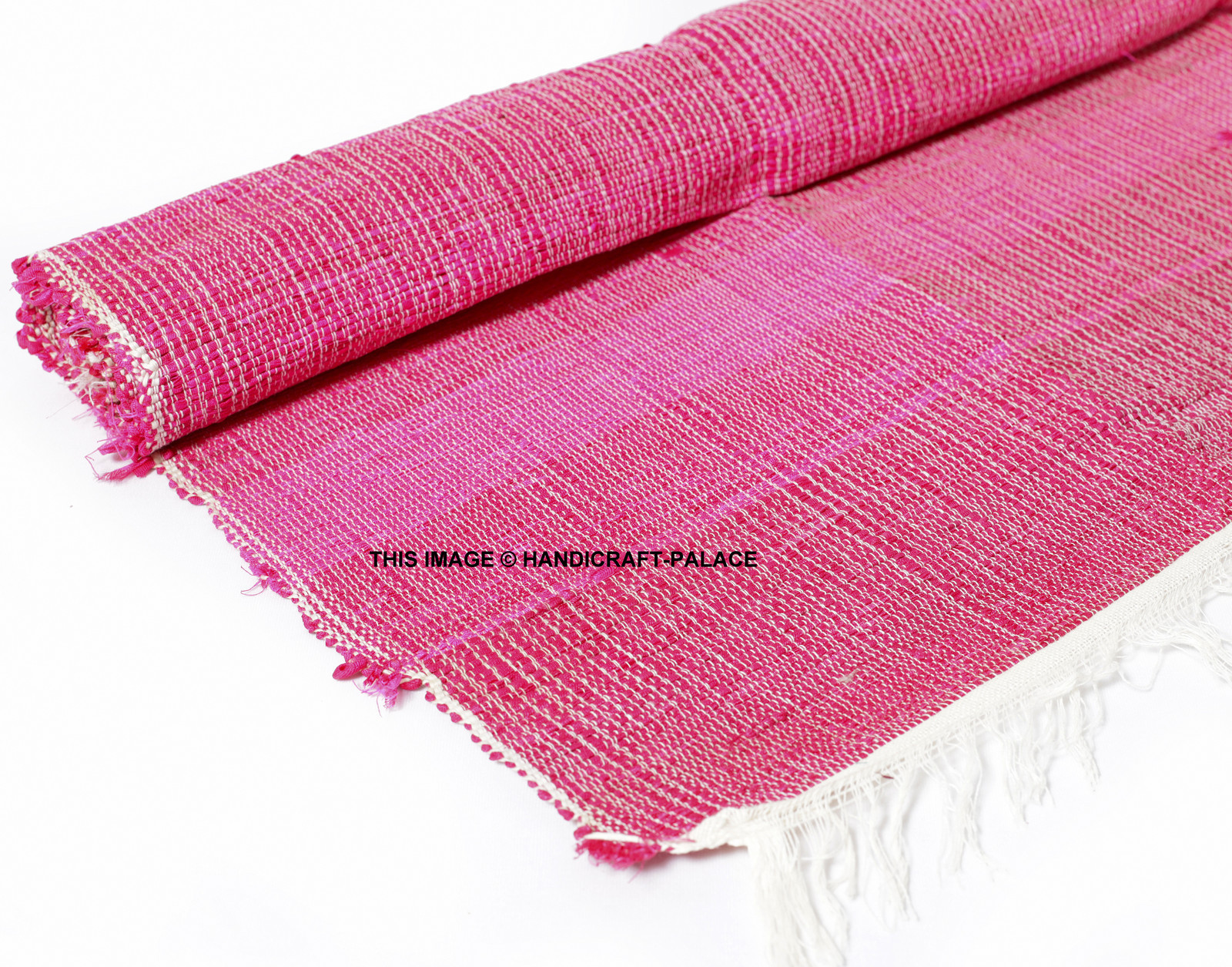 6*4 ft Cotton Rag Chindi Rug Pink Color Large Area Rugs Living Room ...