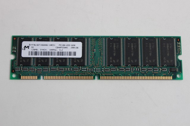 128mb Micron Pc100 SDRAM Memory RAM 168 Pin Desktop Mt8lsdt1664ag for ...