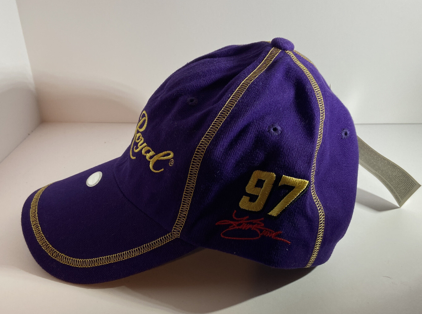 NASCAR #97 Kurt Busch PURPLE Crown Royal Hat Cap Adju… - Gem