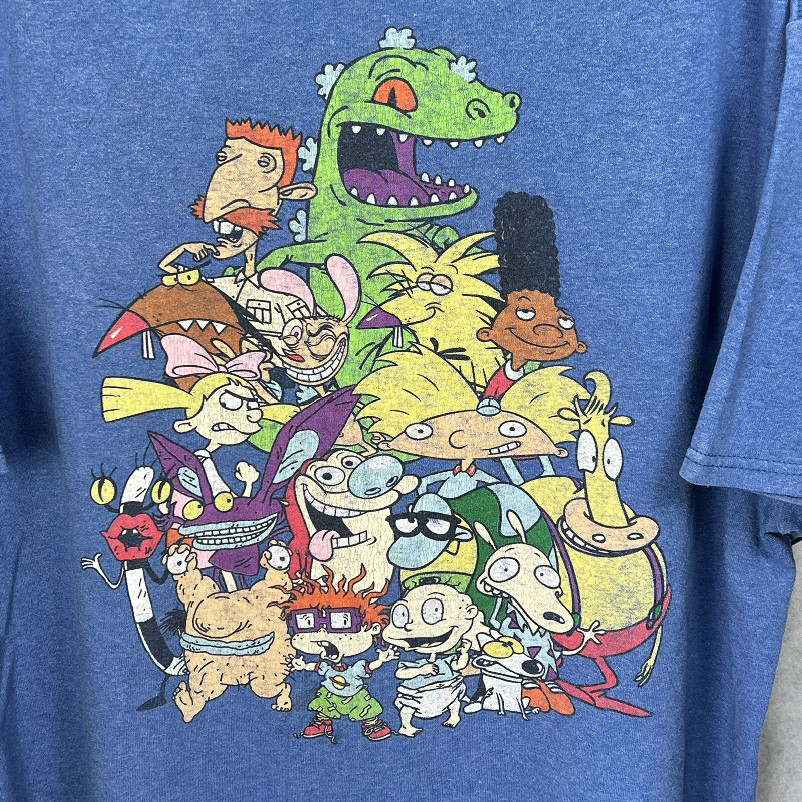 RARE Nickelodeon Character Collage Graphic Print Rugr… - Gem