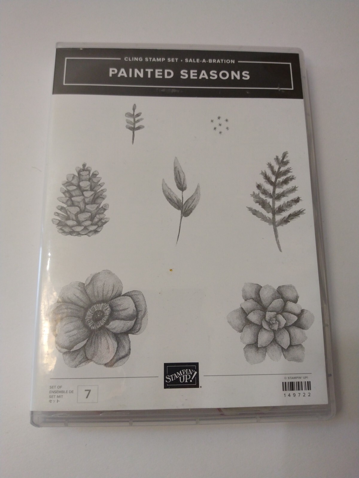 Stampin Up PAINTED SEASONS Stamp Set Of 7 Rubber Stamps 149722 Flowers ...