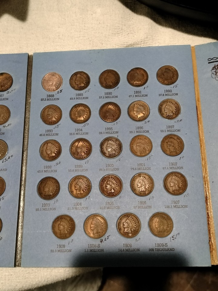 Indian Head Cent Collection Including Flying Eagle Cents 1856-1909 | eBay