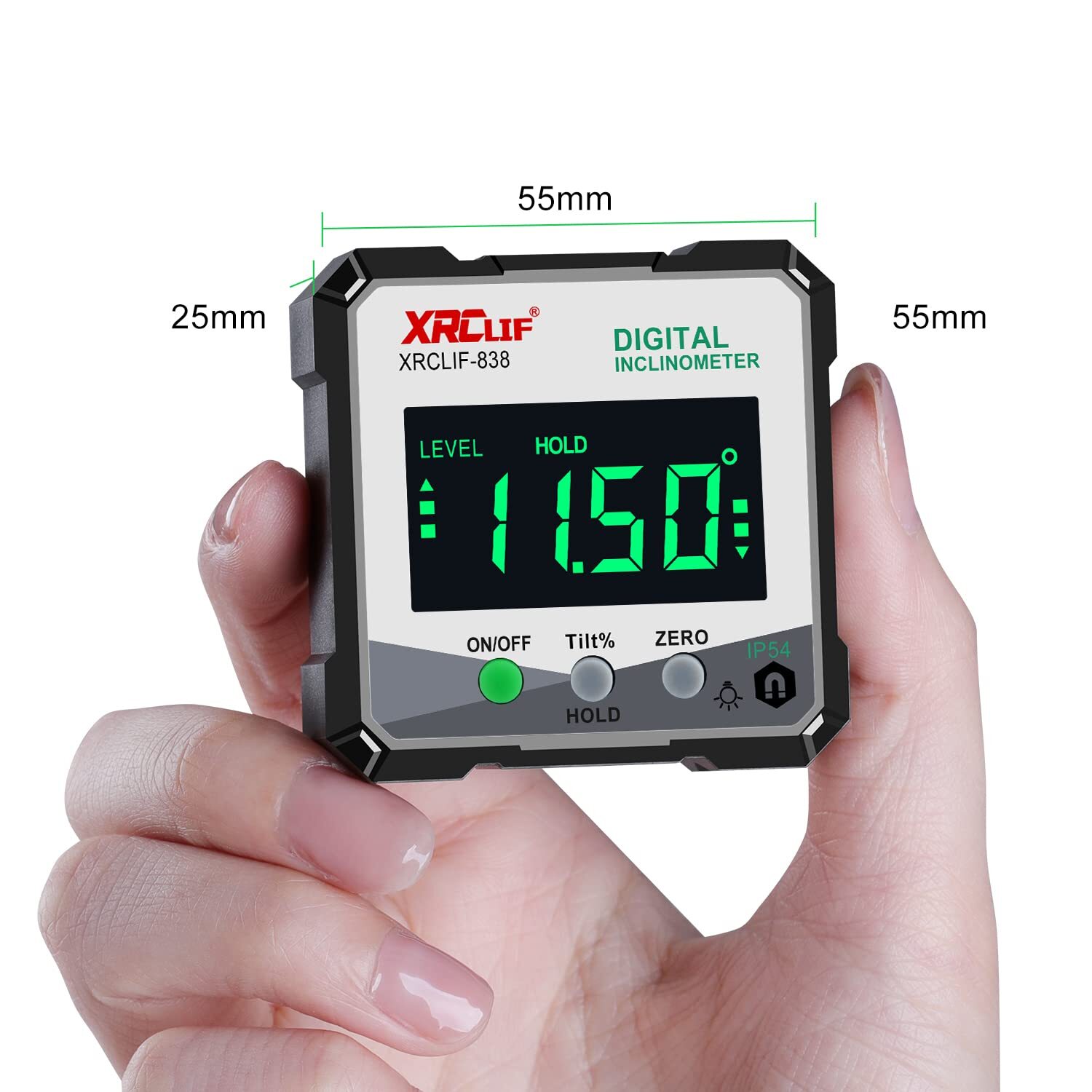 Digital Angle Gauge Meter Magnetic Base Level Box Angle Finder ...