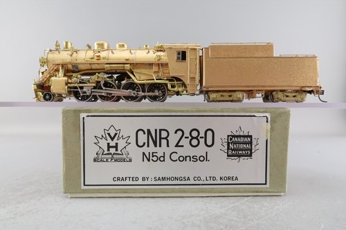 HO BRASS VH VAN HOBBIES CN CNR CANADIAN NATIONAL N5D 2-8-0 UNPAINTED ...