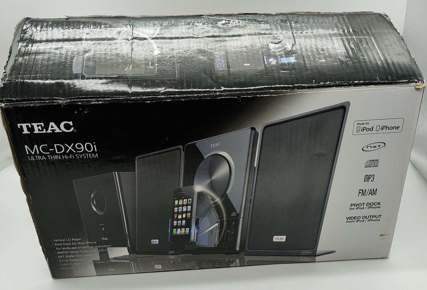 TEAC MC-DX90i iPod Radio Player Micro Hi-Fi System with NXT Speakers ...