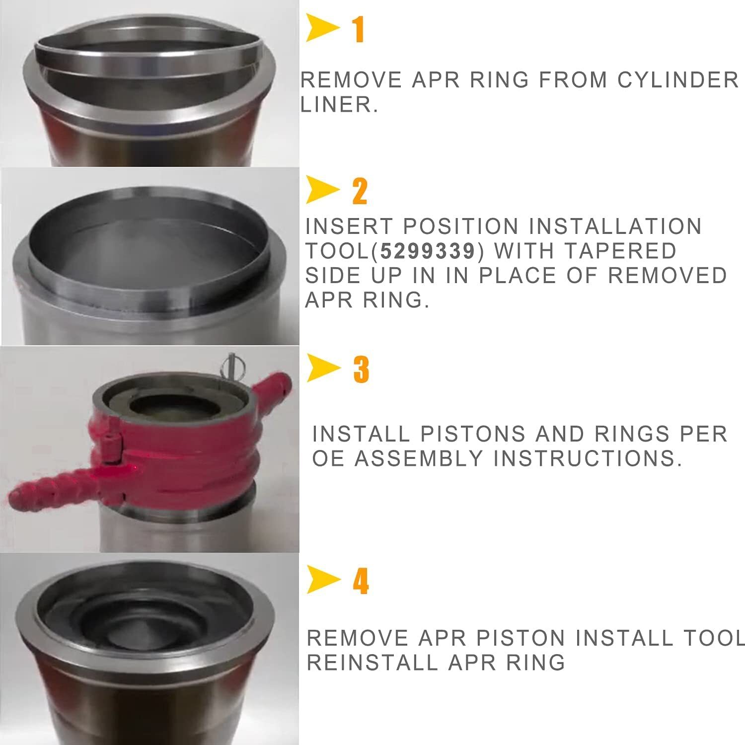 5299339 Piston Ring Compressor Adapter for Cummins ISX 7040 5.4" Bore ...