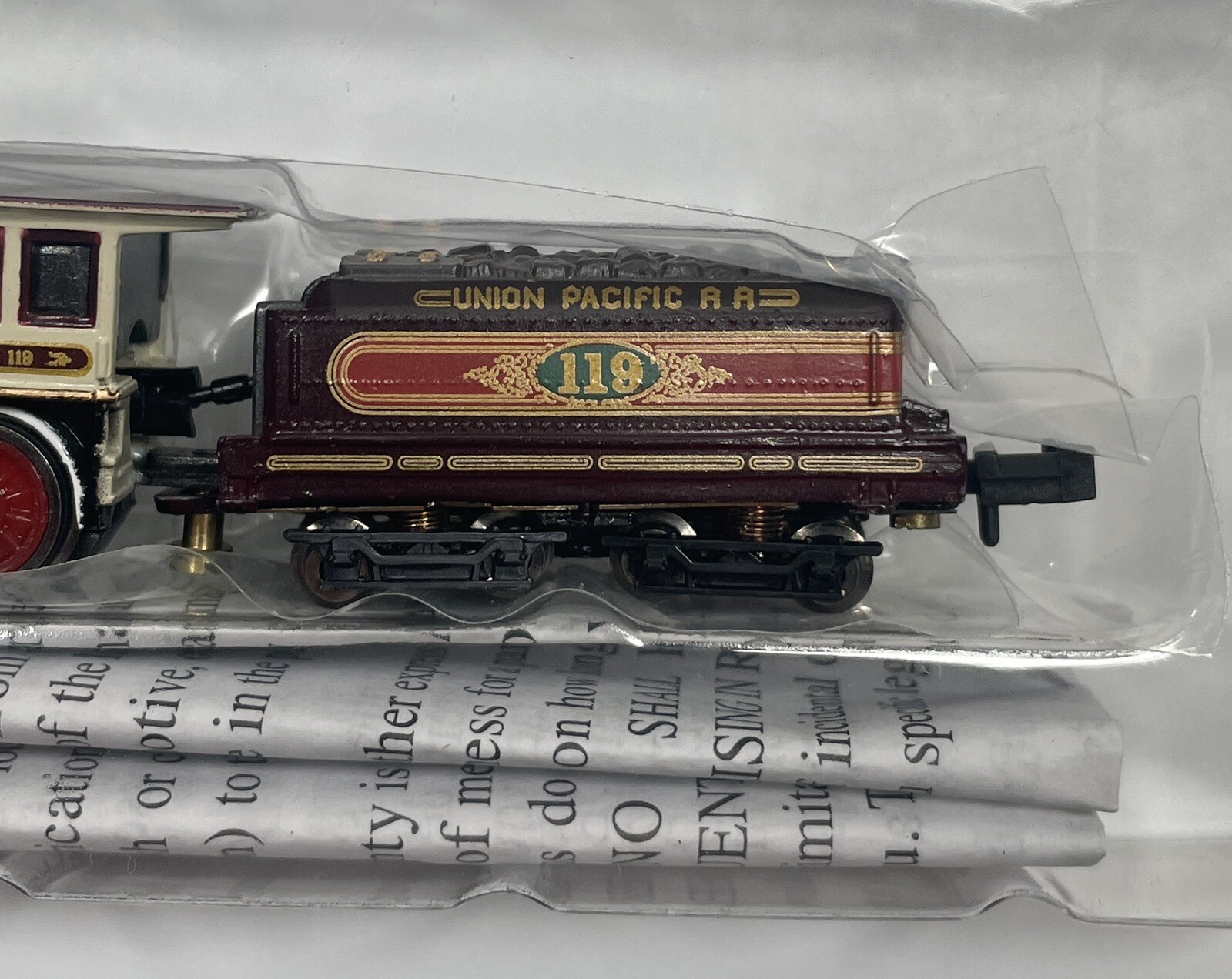 Bachmann N Union Pacific American 4-4-0 Steam Locomotive & Tender #119 ...