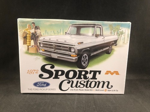 Moebius 1972 Ford Sport Custom Pickup 1:25 Scale Plastic Model Kit 1220 ...