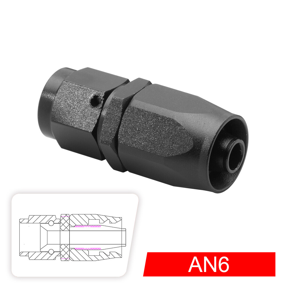 8Pcs Straight AN6 -6AN Swivel Hose End Fitting Adaptor For CPE Fuel ...
