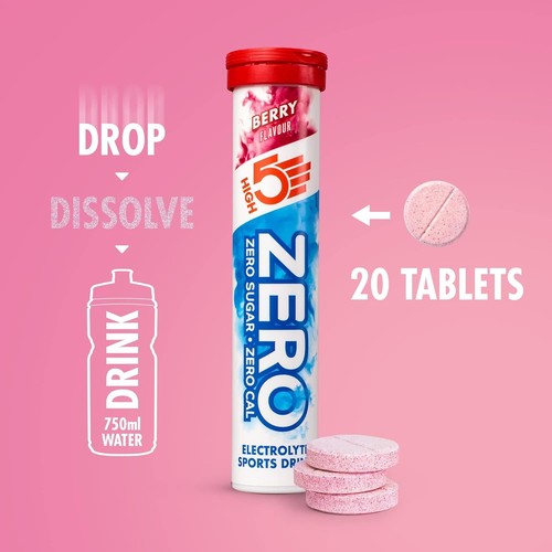 HIGH5 ZERO Electrolyte Tablet - Hydration Tablets Enhanced with Vitamin ...