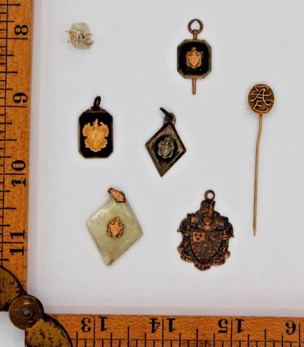 Lot of 7 Vintage Sigma Alpha Epsilon (SAE) Fraternity Pieces Pendants ...