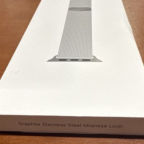 Original OEM Apple Watch Band Milanese Loop 41mm Graphite Stainless ...