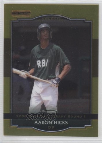2008 Razor Signature Series Metal Gold Aaron Hicks #BA-AAH | eBay