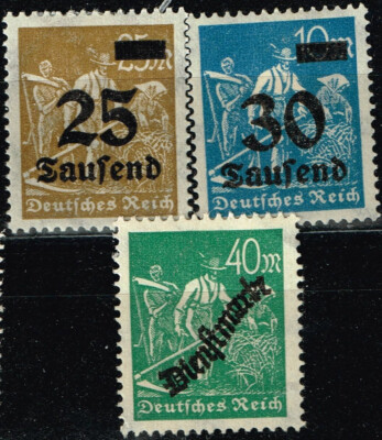 Germany Agriculture Wheat Field farmers stamp 1923 MH A-24 | eBay