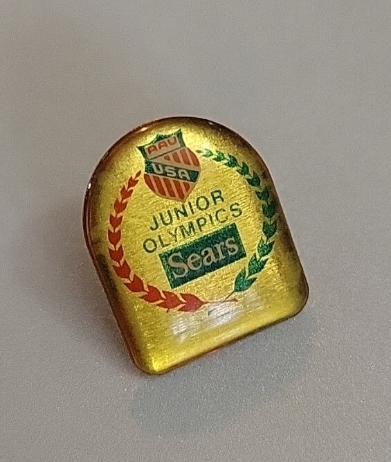 Vintage Sears Junior Olympics Participation Pin Tie T… - Gem