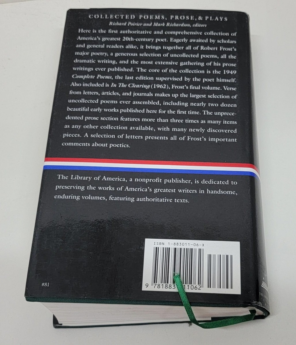 Collected Poems Prose Plays Robert Frost