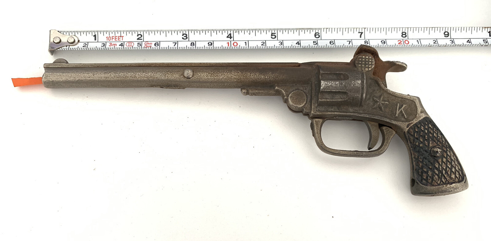 VINTAGE KENTON PRESIDENT CAST IRON LONG BARREL CAP GUN USA RARE | eBay