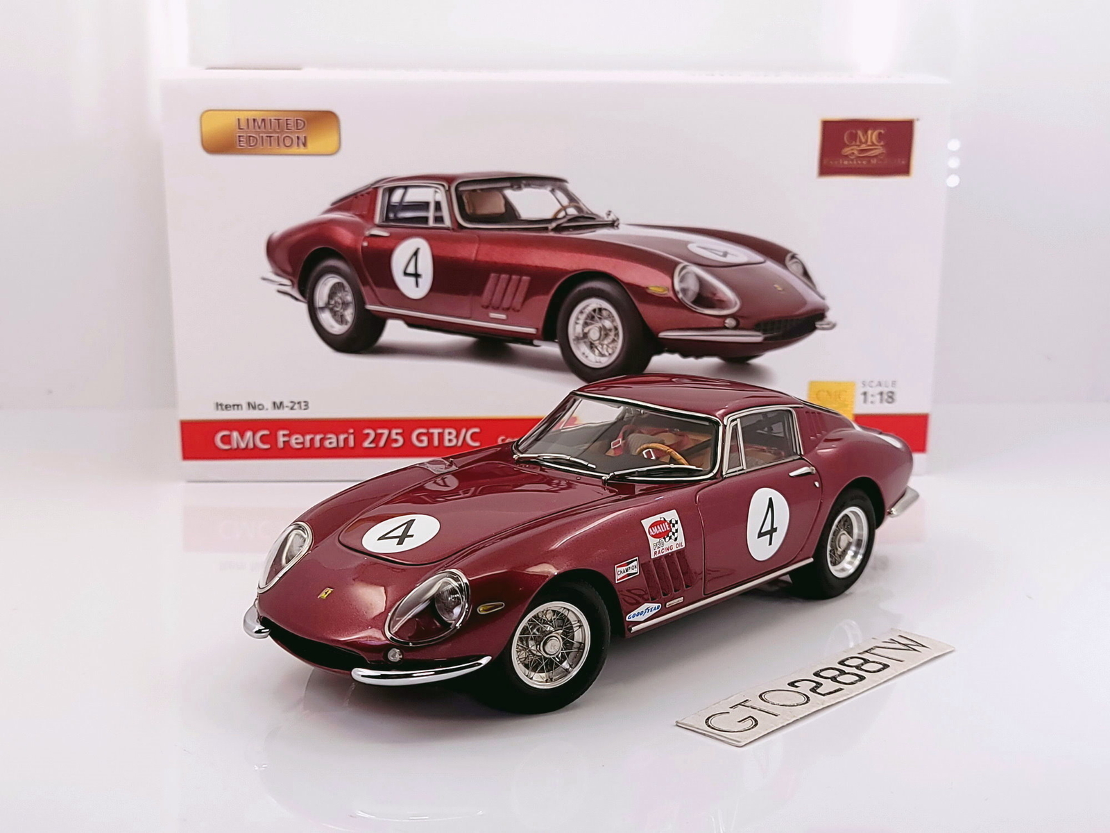 CMC 1:18 scale Ferrari 275 GTB/C #4 Nassau Tourist Trophy 1966(M-213 ...