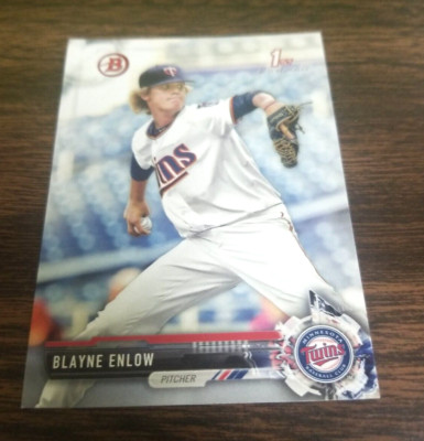 BLAYNE ENLOW 2017 1st BOWMAN DRAFT #BD-63 TWINS (FIRST ROOKIE PROSPECT ...