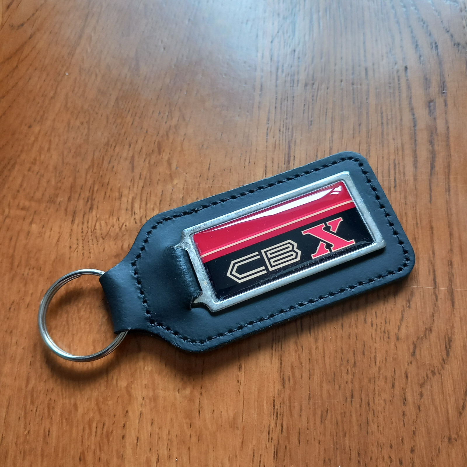 Fits Honda CBX 1000 Key Red/Black Leather Keyring CBX1000 Fob Keys ...