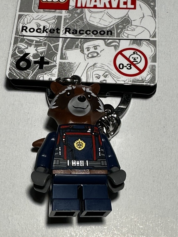 8 X Lego Marvel Figure Keyrings Groot Loki Rocket Spider-Man New With ...