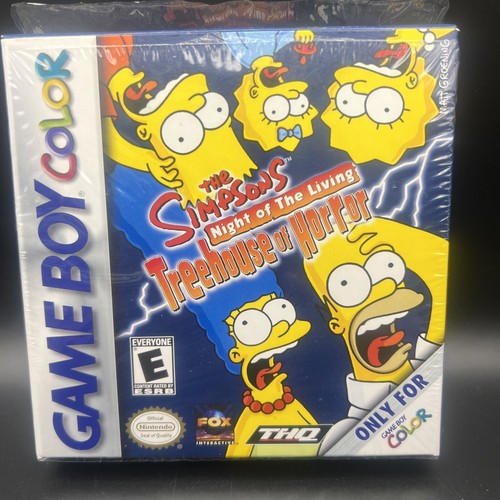 Simpsons Night of the Living Treehouse of Horror Nintendo Game Boy ...